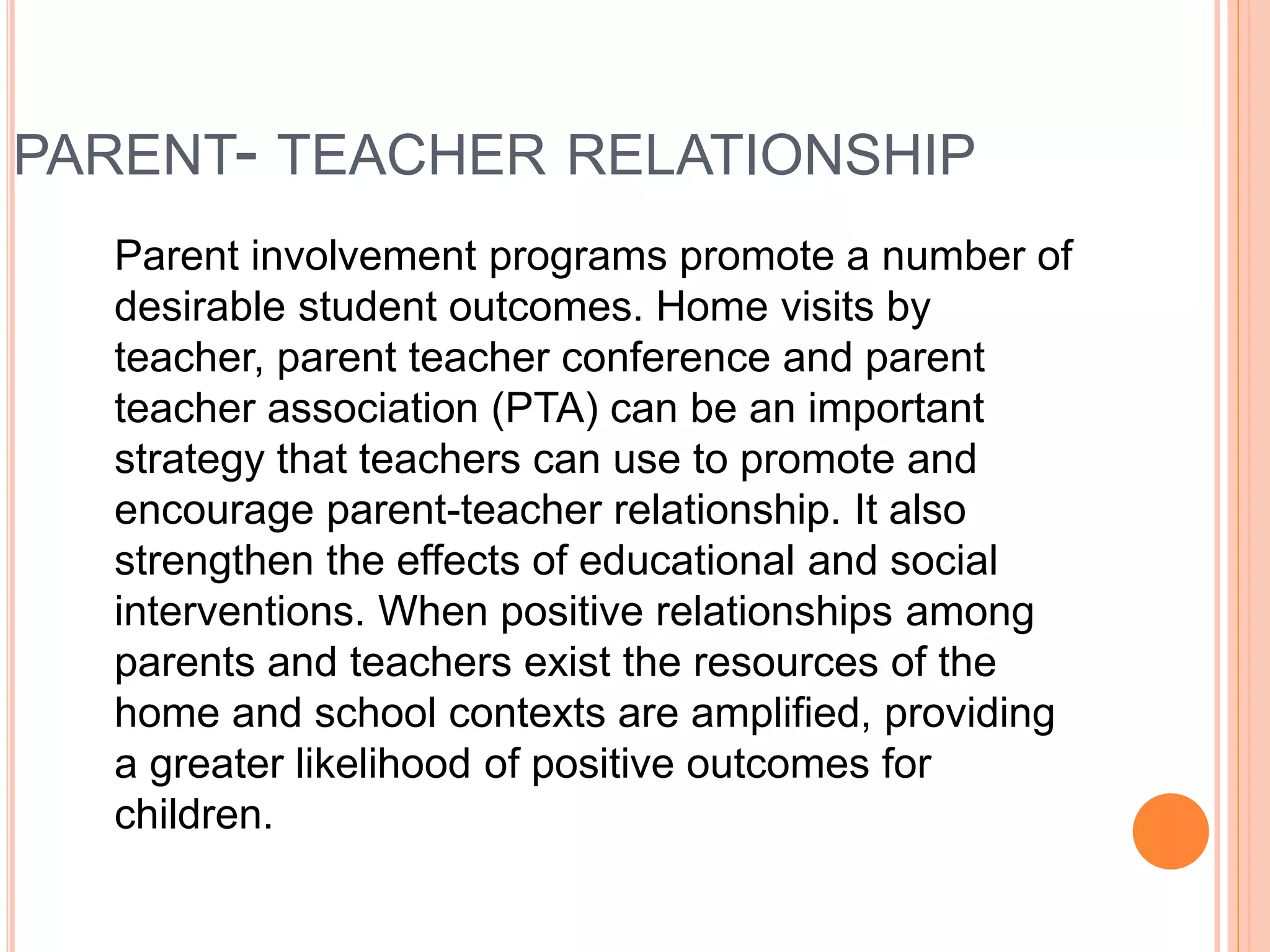 Positive relationships student, parents and teachers | PPTX | Parenting ...