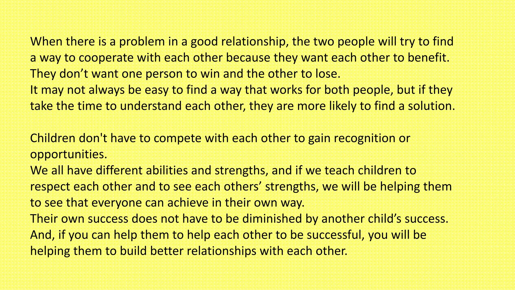 Positive relationships with parents | PPTX