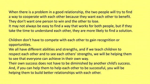 Positive relationships with parents | PPTX | Parenting Children Aged 4 ...