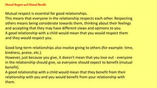 Positive relationships with parents | PPTX