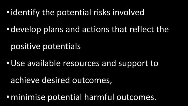 Positive risk taking | PPTX