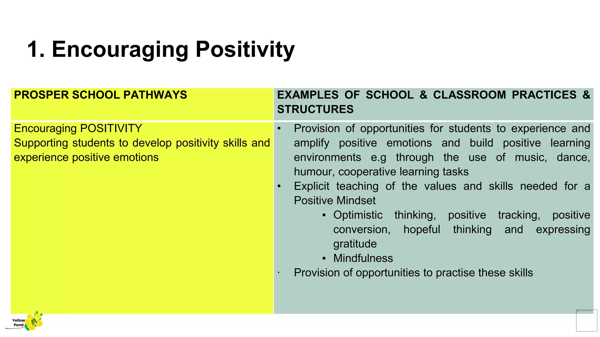 Positive schooling | PPTX