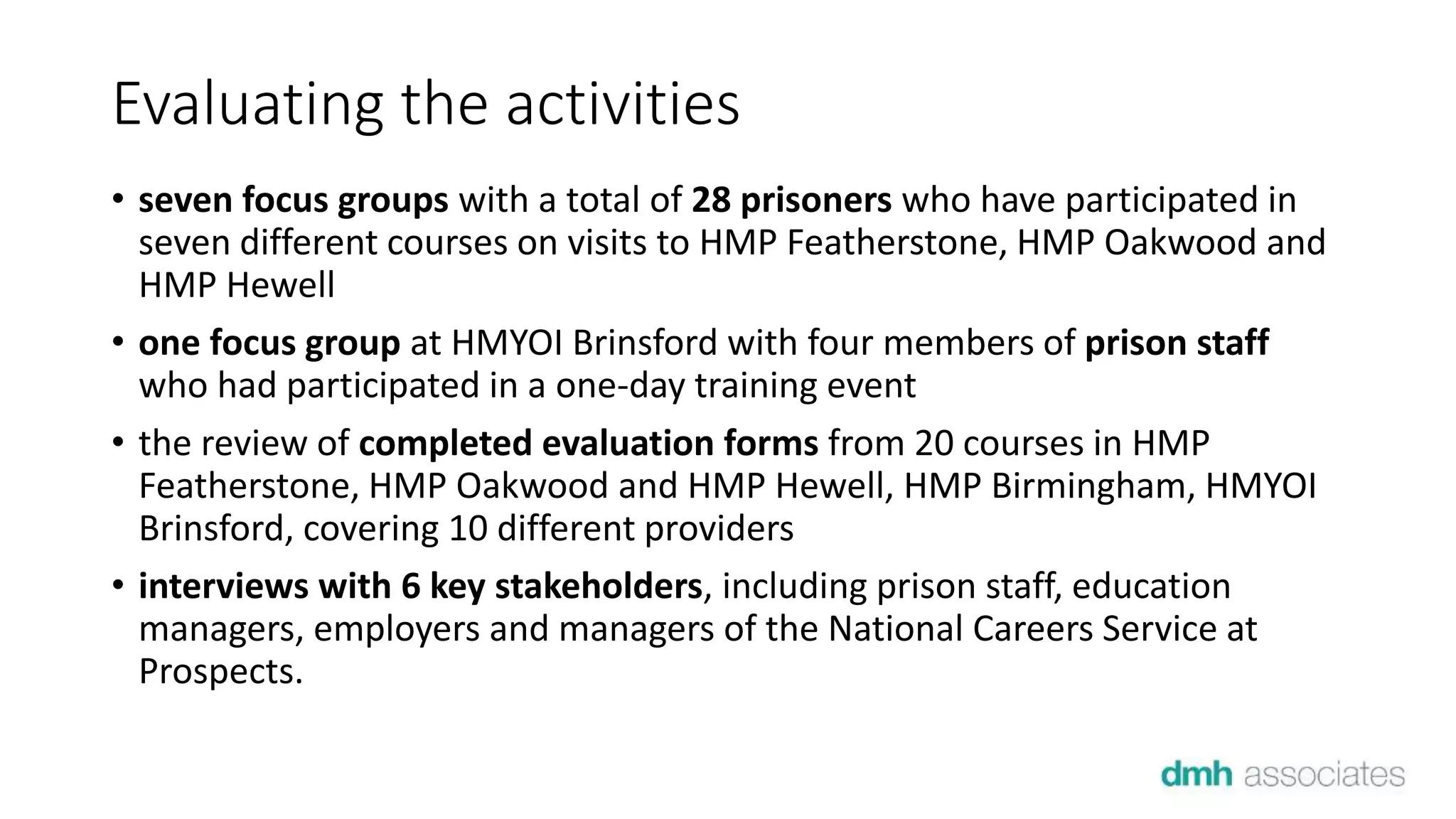 Positive steps forward education and training in prisons | PPTX