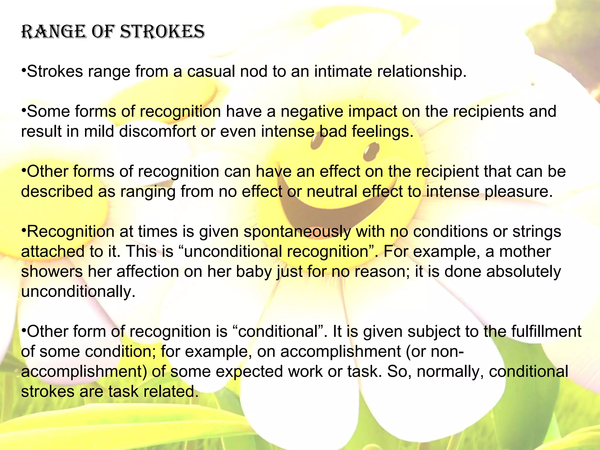 Positive strokes | PPT