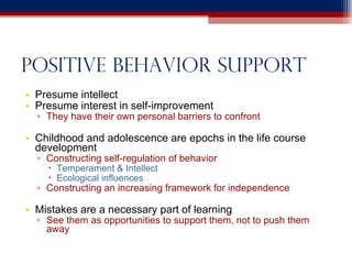 Positive Support Approach To Behavior Management In The Classroom | PPT