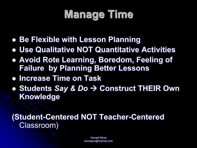 Positive teacher attitude & positive class env | PPS | Educational ...