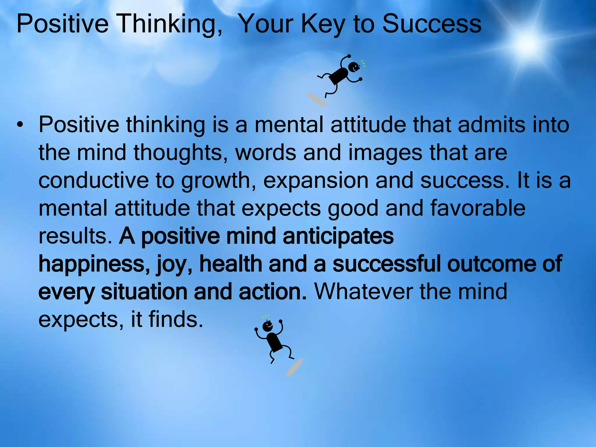 Positive thinking | PPTX
