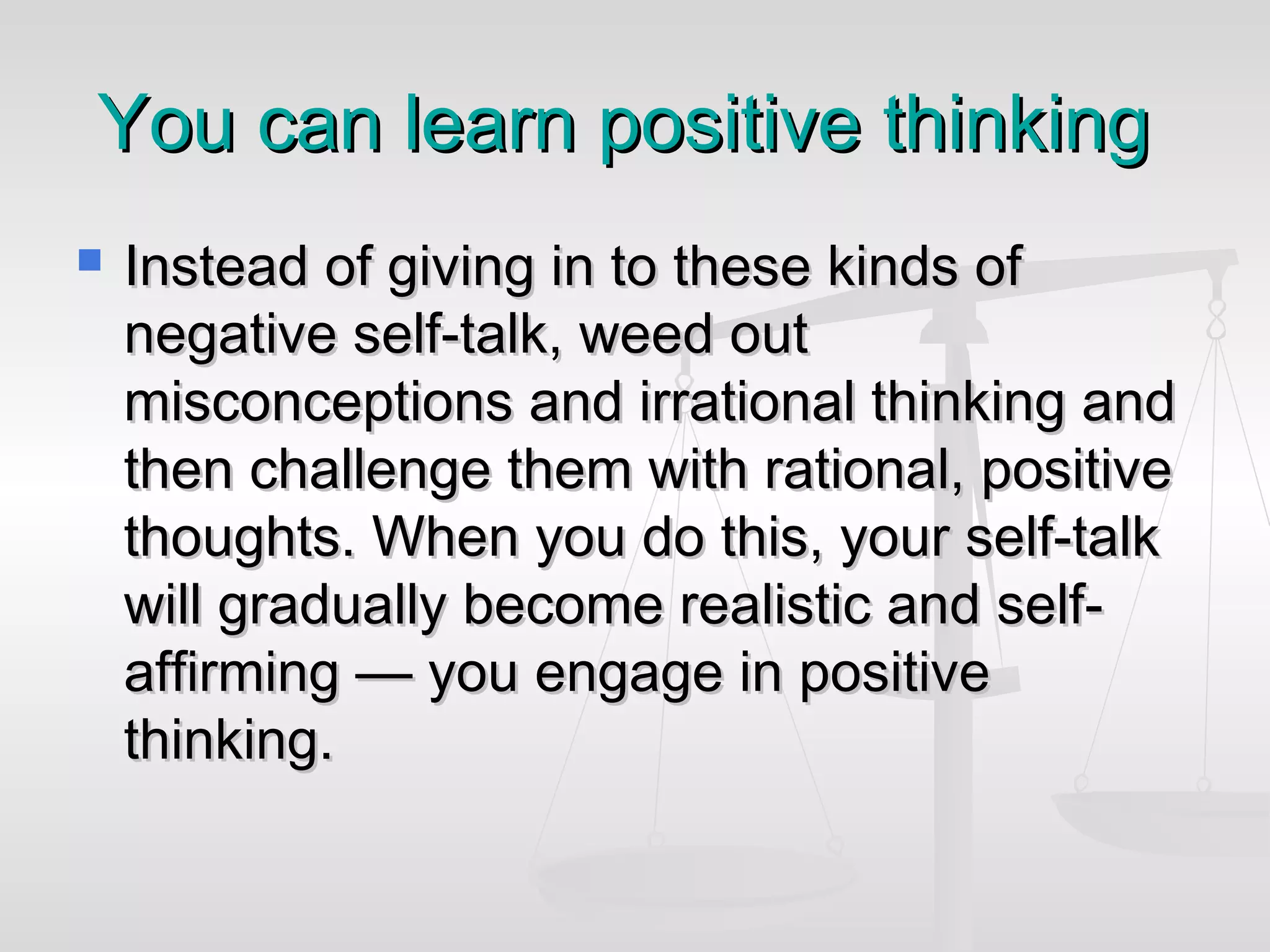 Positive thinking | PPT