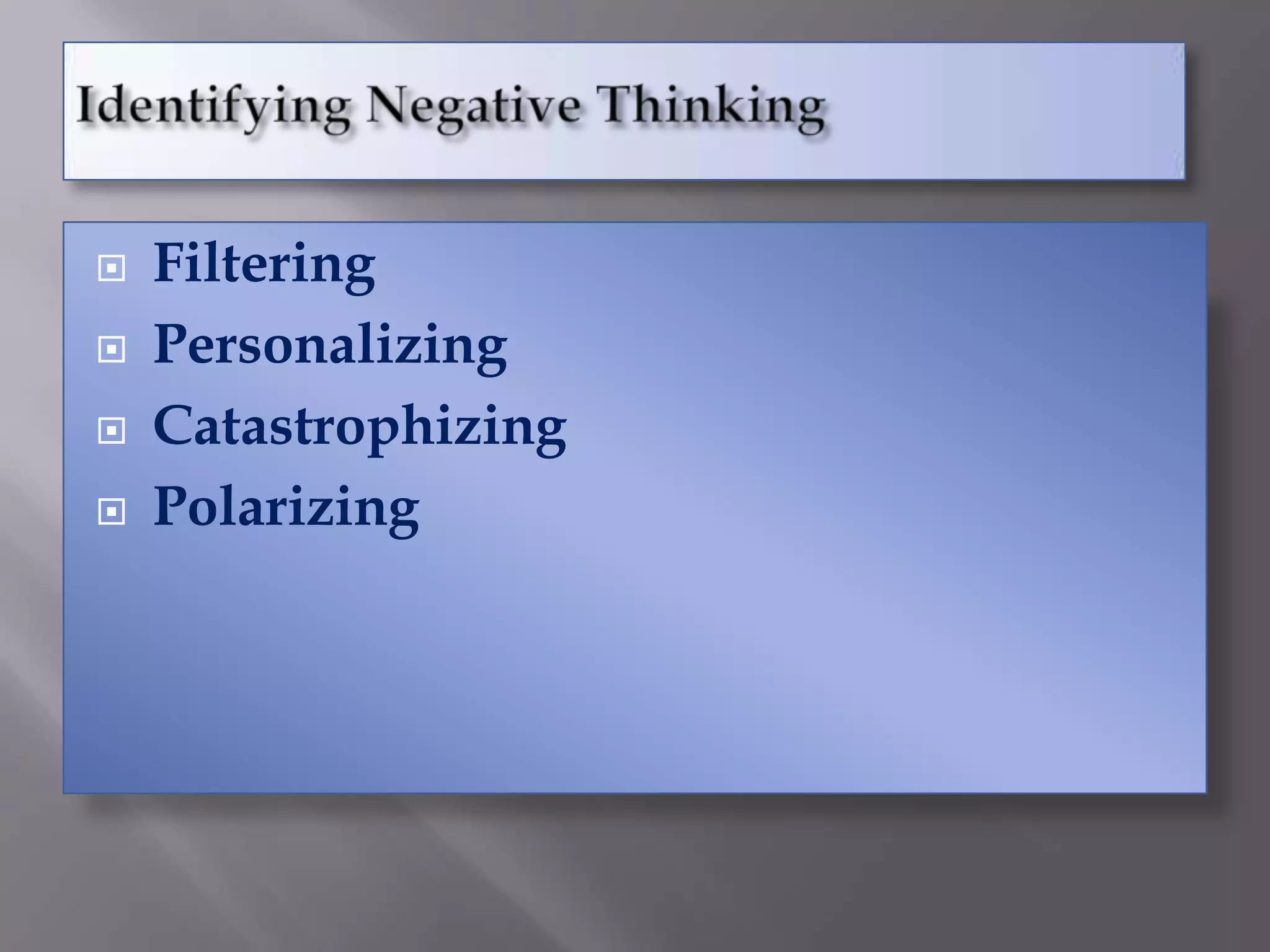 Positive thinking | PPTX