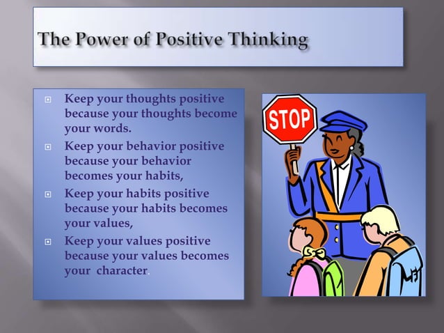Positive thinking | PPTX