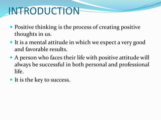 Positive thinking | PPTX