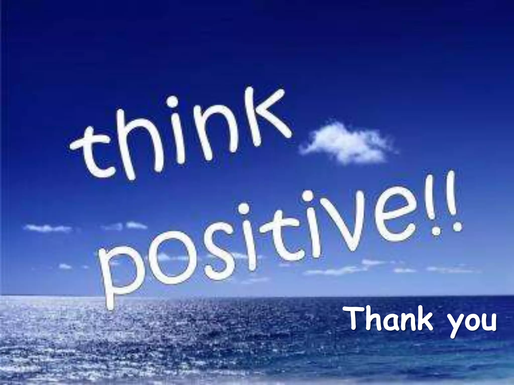 Positive thinking | PPTX
