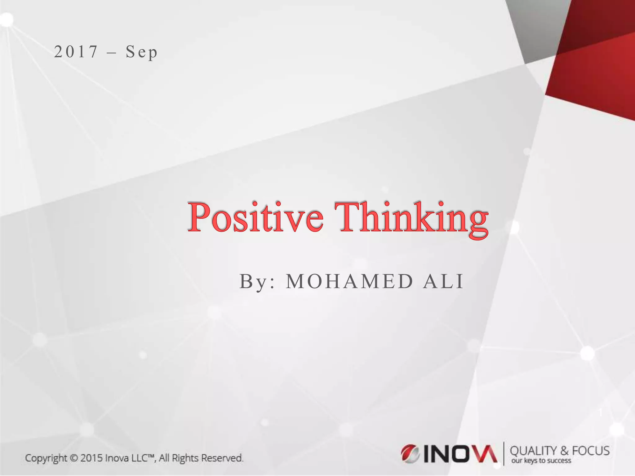 Positive thinking | PPT