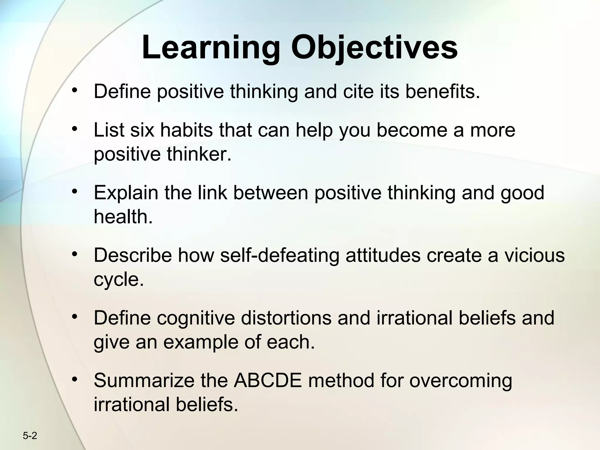 Positive thinking | PPT | Mental Health | Diseases and Conditions