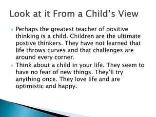 Positive thinking | PPTX