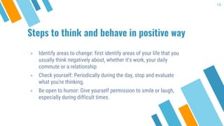 Positive thinking & Right Attitude | PPTX