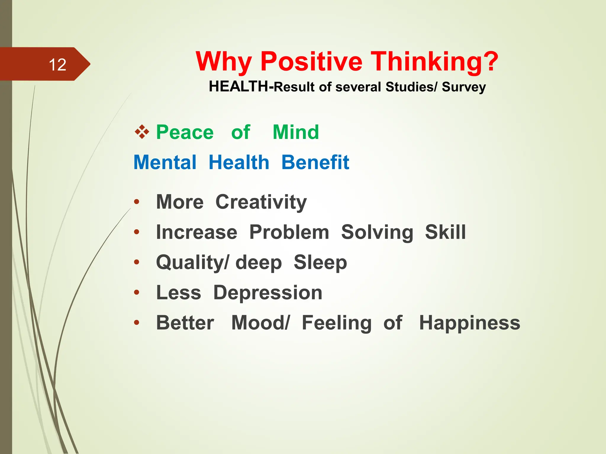 Positive Thinking for anyone's personal growth. | PPTX