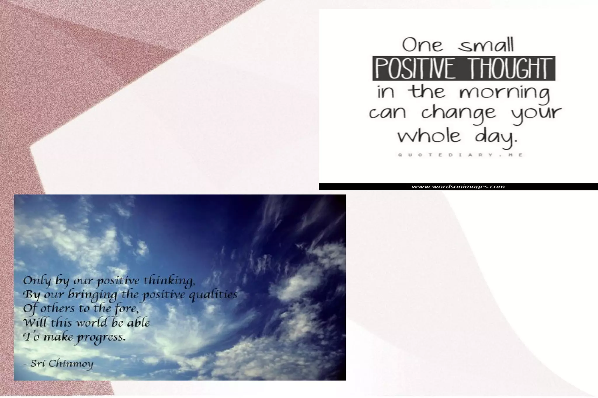 Positive thinking: key to success | ODP