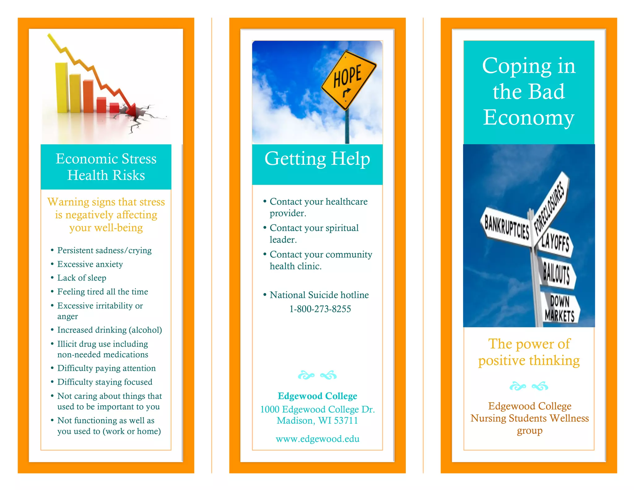 Positive thinking brochure | PPT