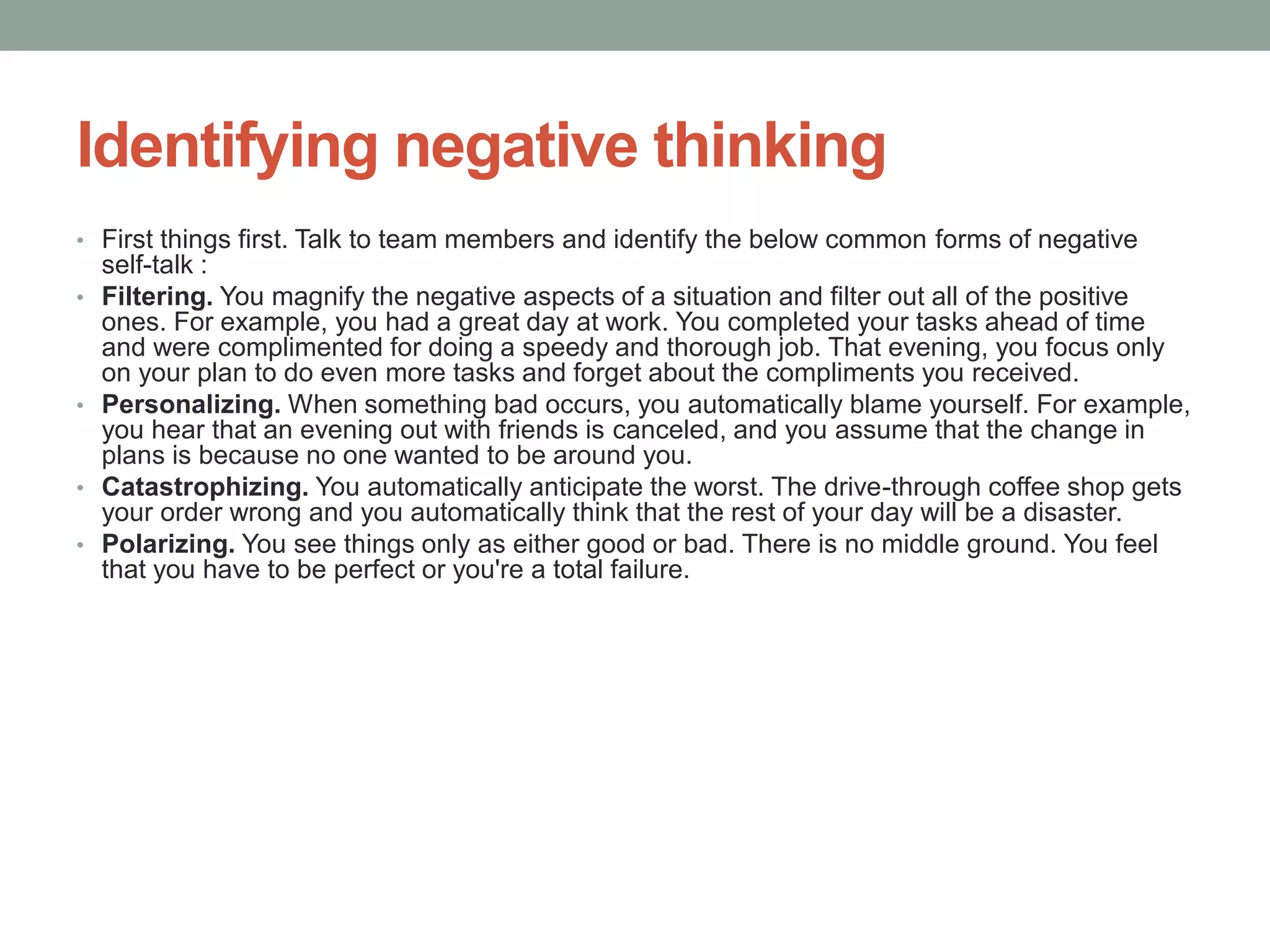 Positive thinking in workplace | PPTX