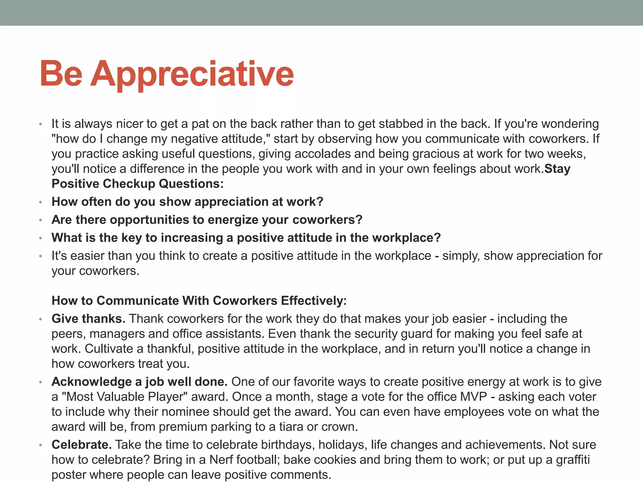 Positive thinking in workplace | PPTX