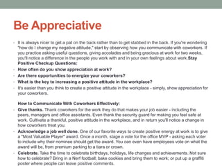 Positive thinking in workplace | PPTX
