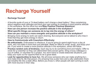 Positive thinking in workplace | PPTX