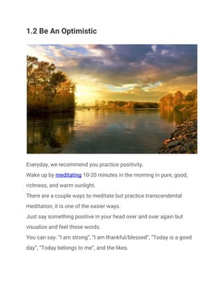 Positive Thoughts How To Be Positive And Happy Every Moment | PDF