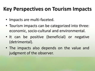 Positive tourism impact - only | PPTX