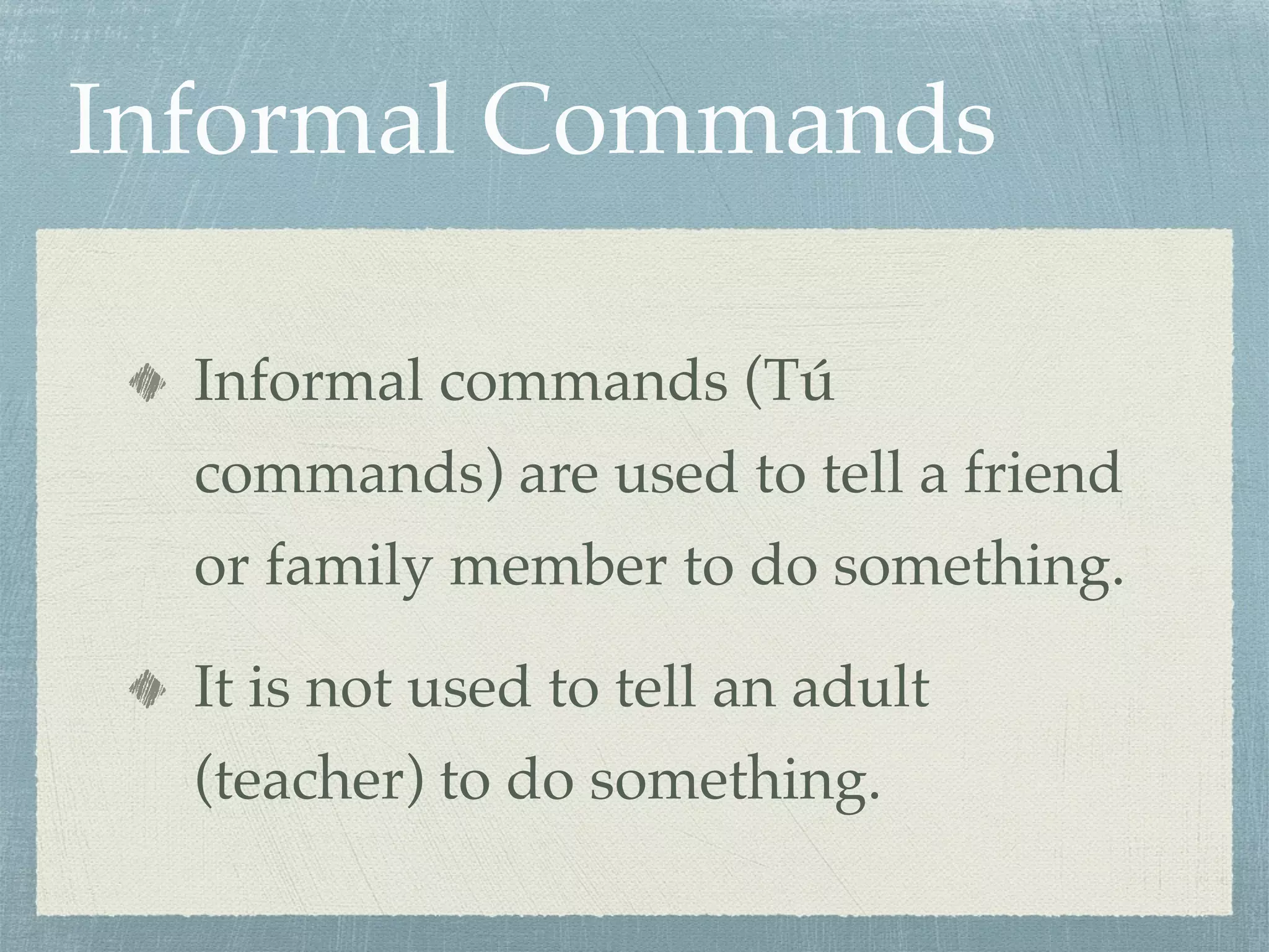 Positive tú commands | PDF