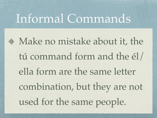 Positive tú commands | PDF