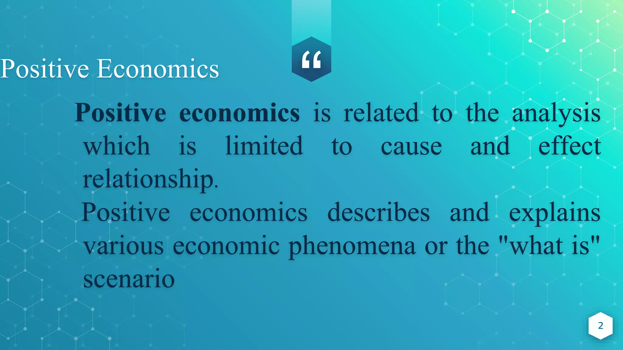 Positive vs normative | PPTX