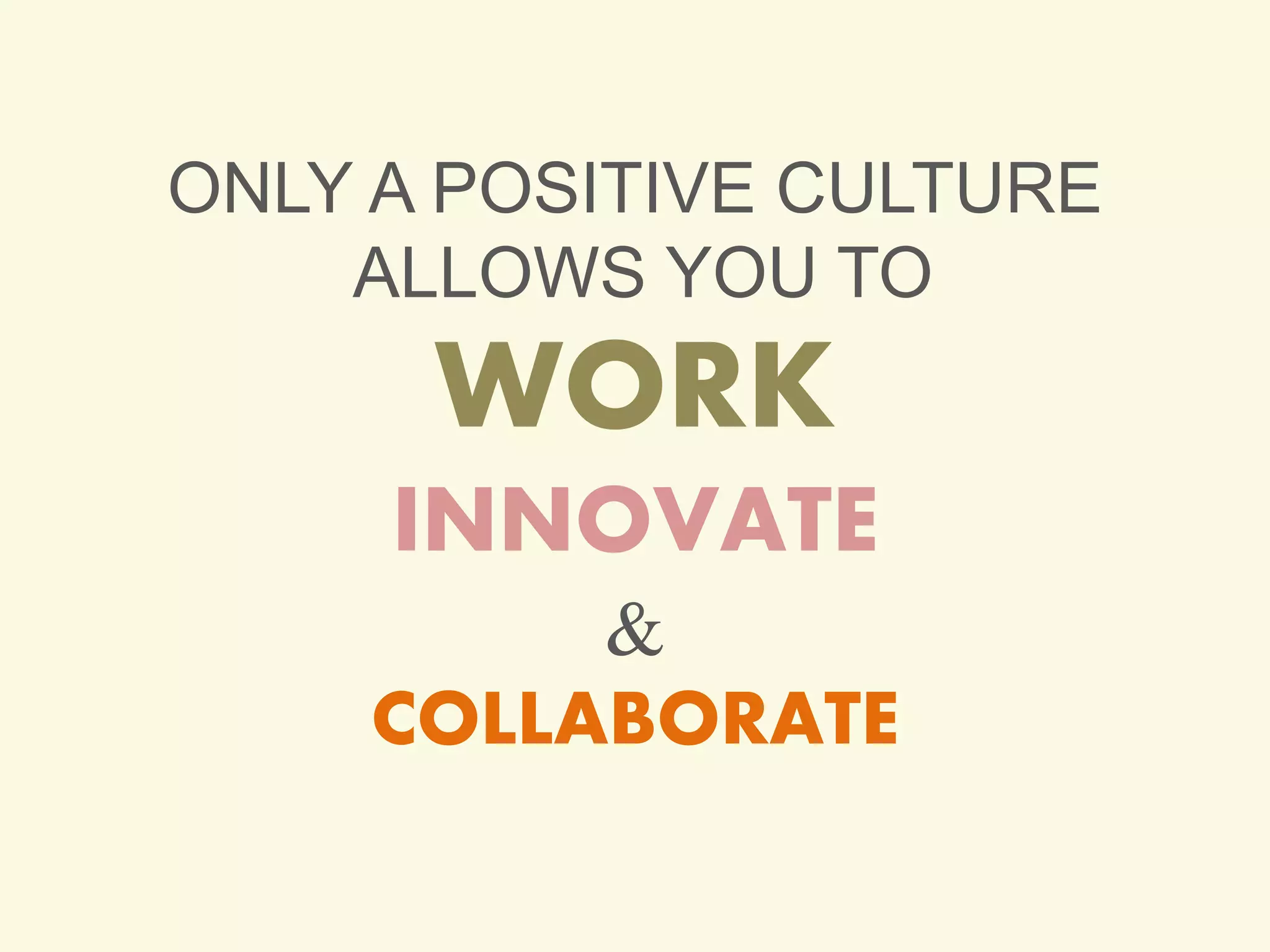 Positive Work Culture | PPTX