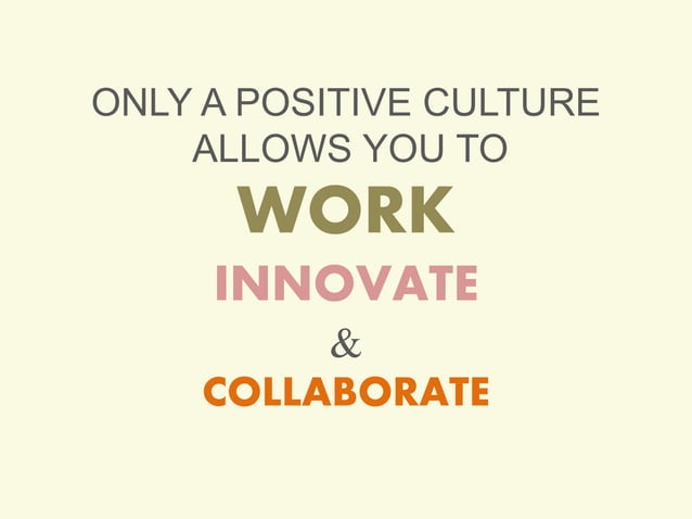 Positive Work Culture | PPTX