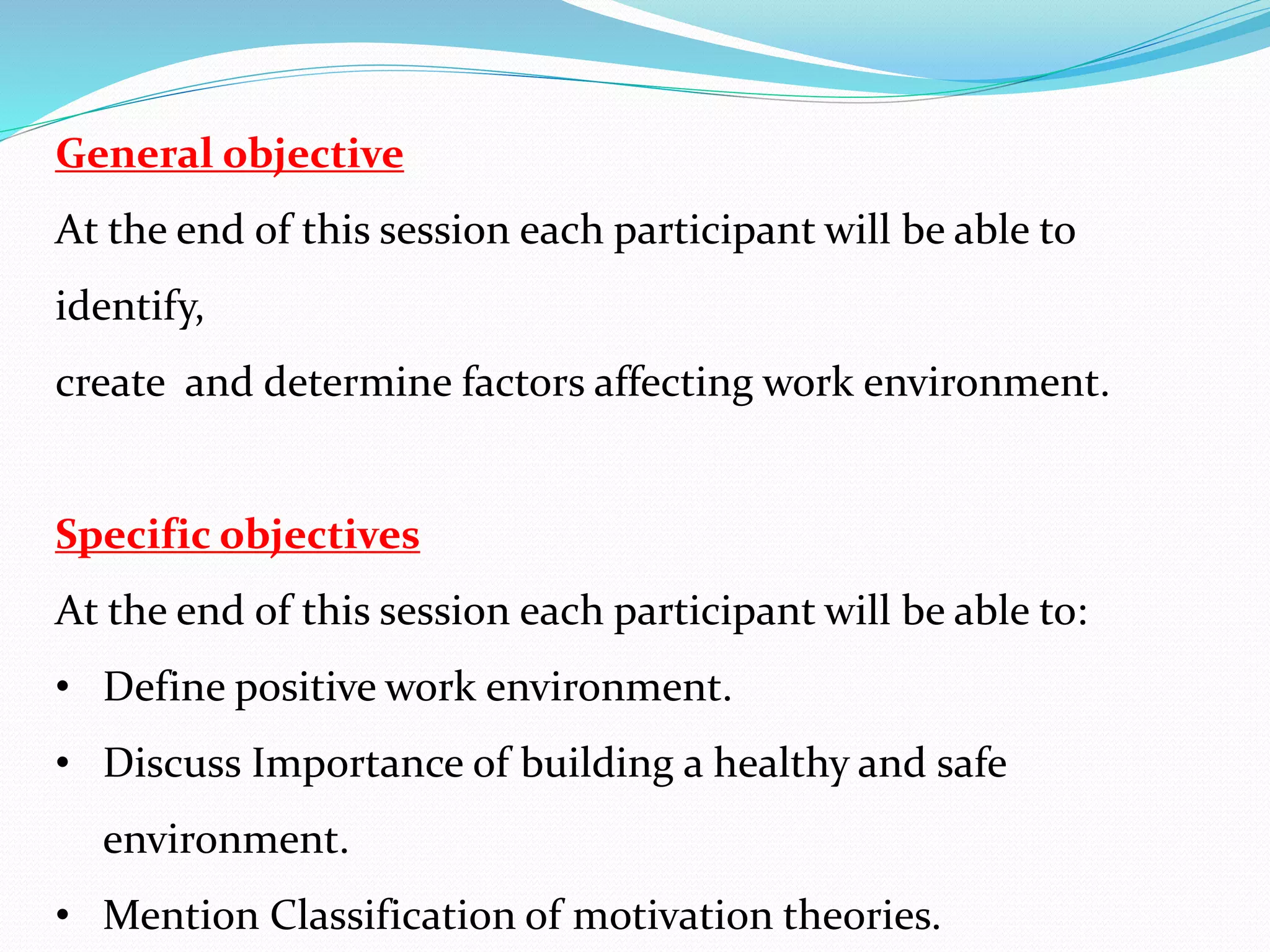 Positive work environment | PPTX