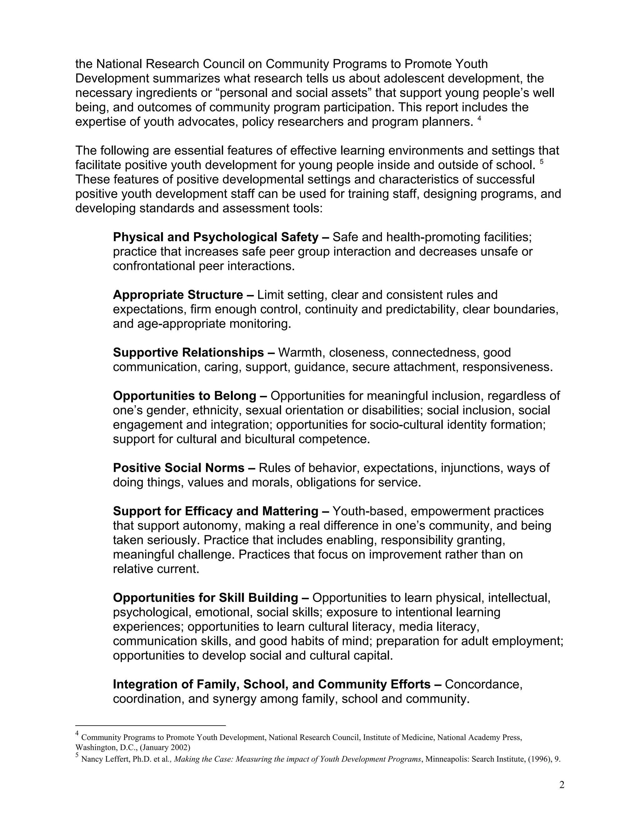 Positive youth development | PDF