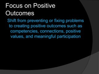 Positive youth development | PPTX