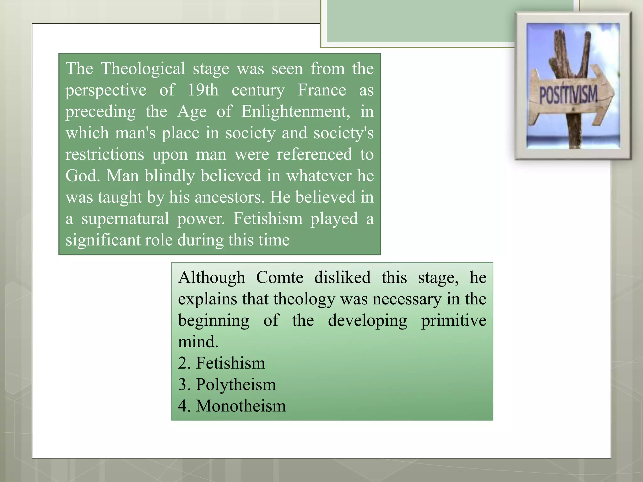 Positivism And Auguste Comte Pptx