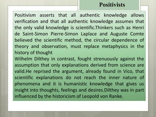 Positivism and Auguste comte | PPTX