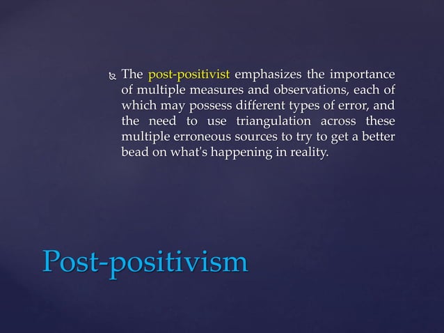 Positivism n post posit by humayun | PPT