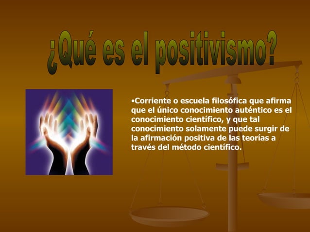 Positivismo | PPT