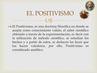 Positivismo | PPT