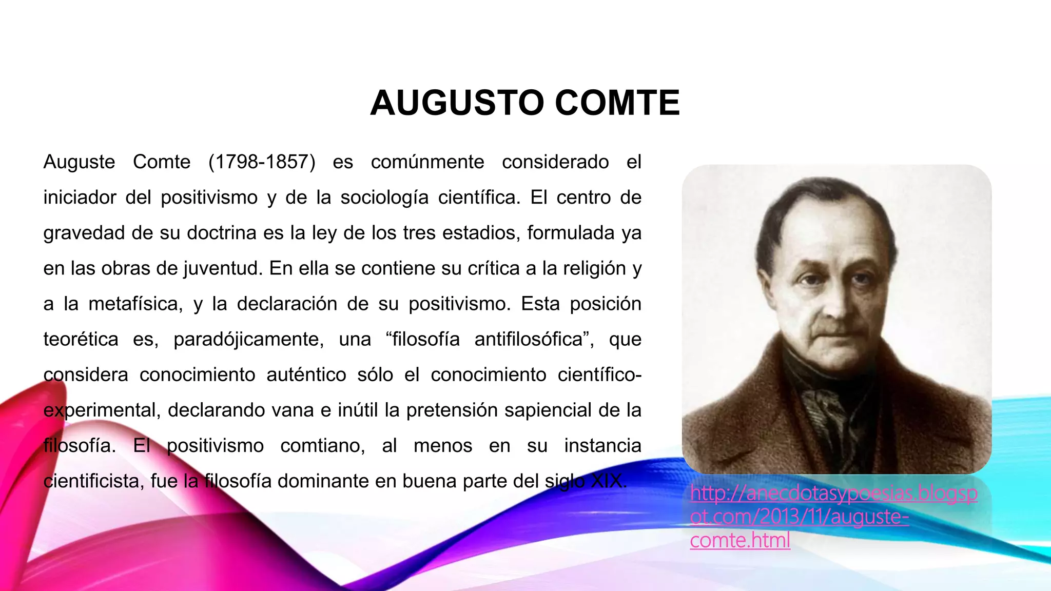El Positivismo de Augusto Comte | PPTX