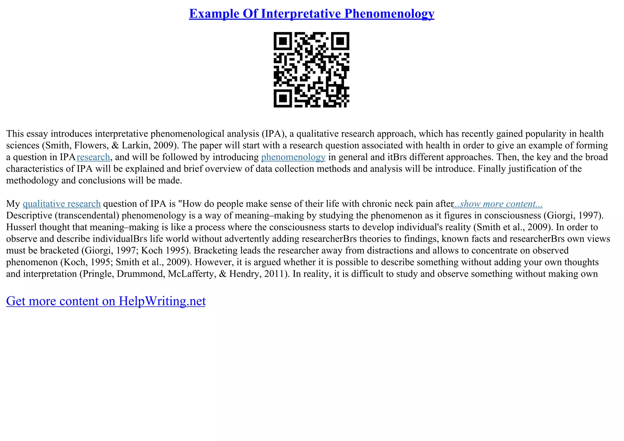 Positivism Vs Interpretivism Essay | PDF