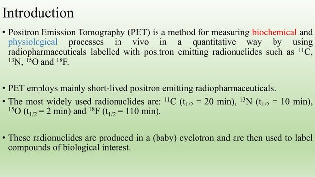 Positron emission tomography pet scan and its applications | PPTX