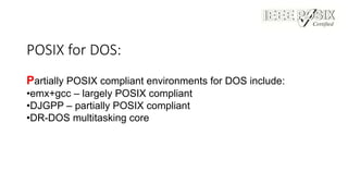 IEEE Posix Standards | PPTX