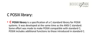 IEEE Posix Standards | PPTX