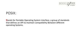 IEEE Posix Standards | PPTX