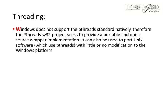 IEEE Posix Standards | PPTX