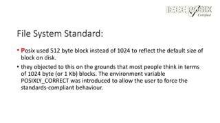 IEEE Posix Standards | PPTX